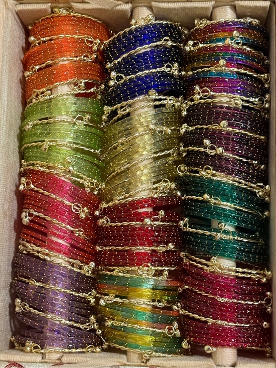 Jewelry | 28 Size Glass Bangles With Kashmiri Bangles Combo Set Of 12 ...